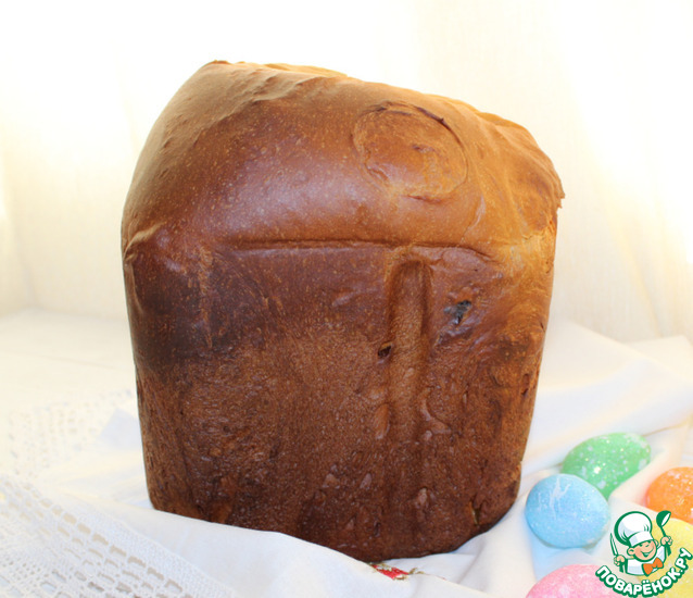 Кулич на сливках в хлебопечке – кулинарный рецепт